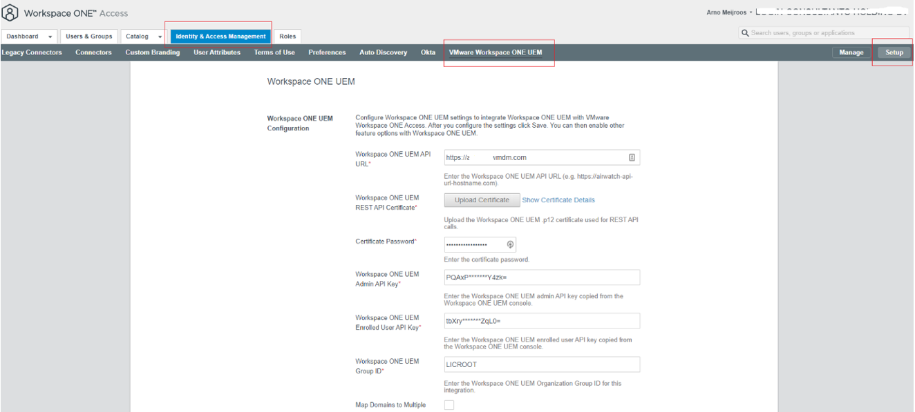 Integrating Workspace ONE UEM with Workspace ONE Access ...