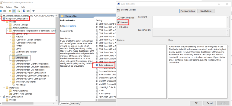 VMware Horizon 2312 adds lossless support in the Blast protocol ...